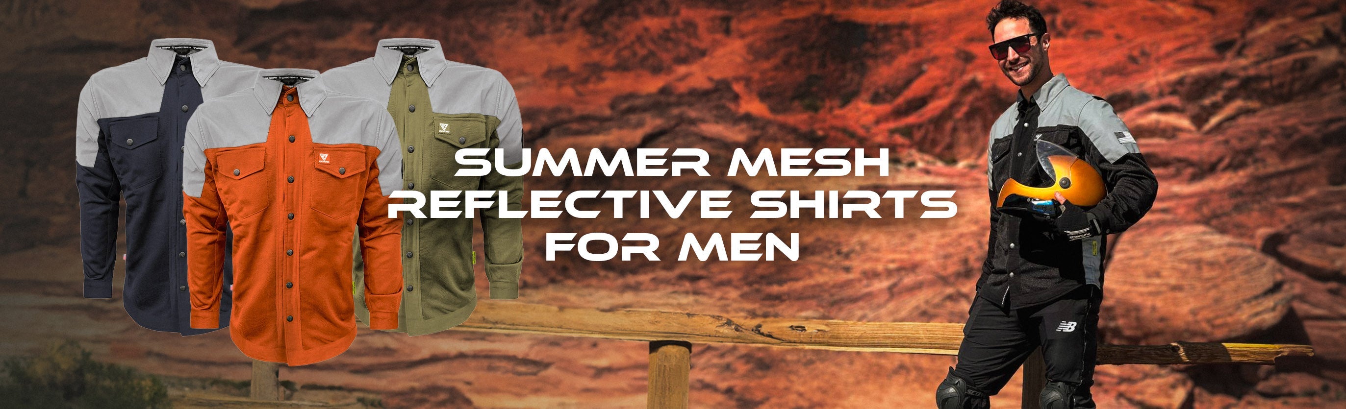Summer Mesh Reflective Shirts for Men – Beyond Riders