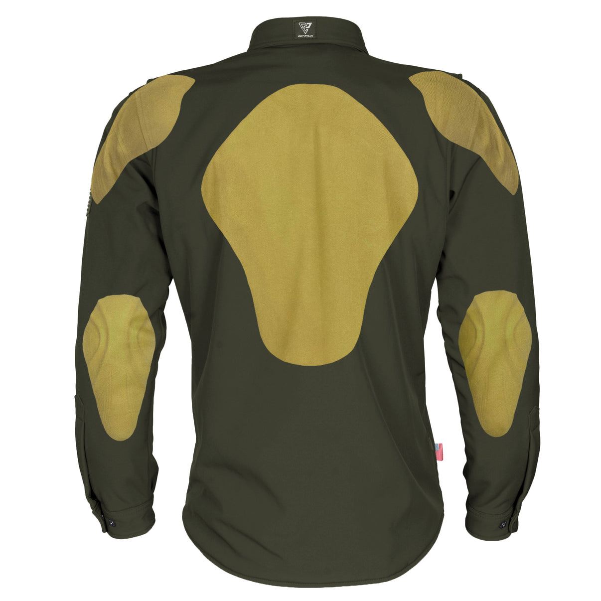 SoftShell Winter Jacket for Men - Army Green Matte with Pads – Beyond ...