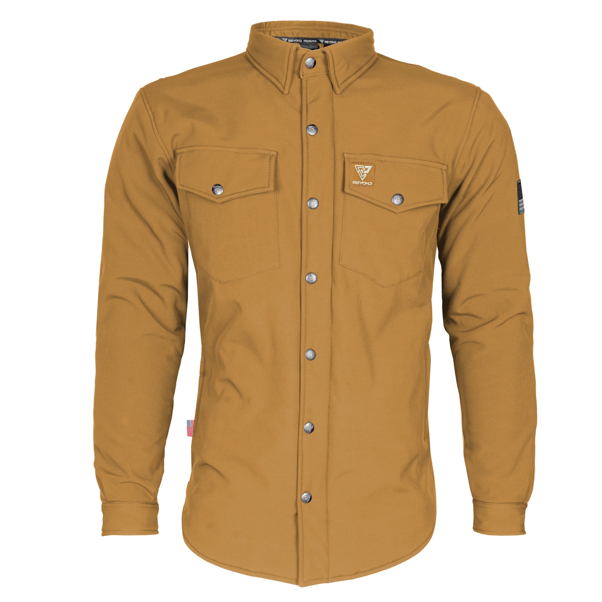 SALE SoftShell Jacket for Men - Mustard Matte with Pads – Beyond Riders