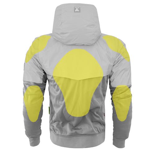 Ultra Reflective Hoodie "Twilight Titanium" with Pads – Beyond Riders