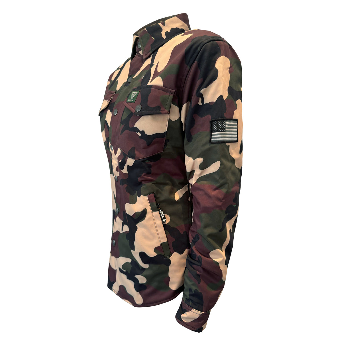 SoftShell Winter Jacket - Camouflage Knight Hawk with Pads – Beyond Riders