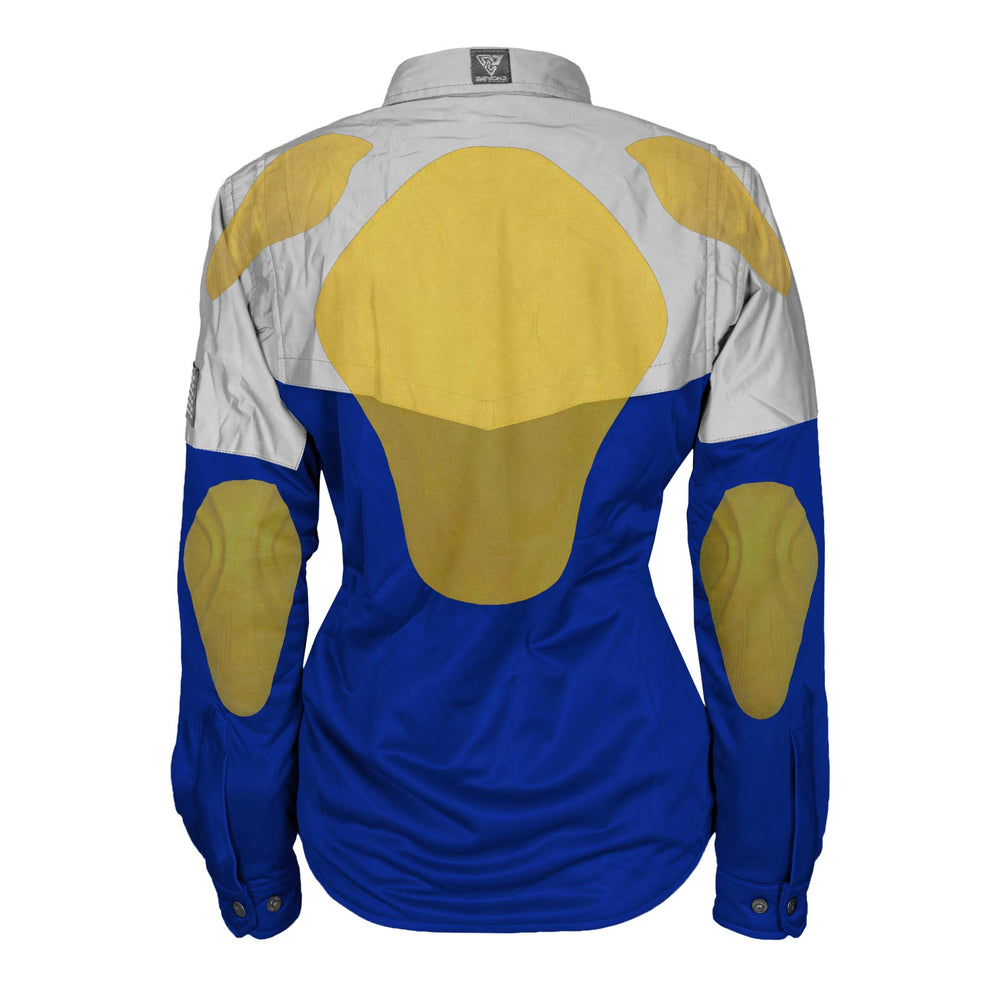 Ultra Reflective Shirt Blue Eclipse for Women - with Pads – Beyond Riders