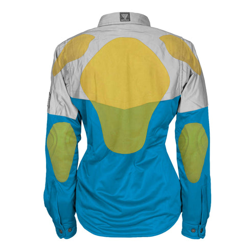 Ultra Reflective Shirt Teal Eclipse for Women - with Pads – Beyond Riders